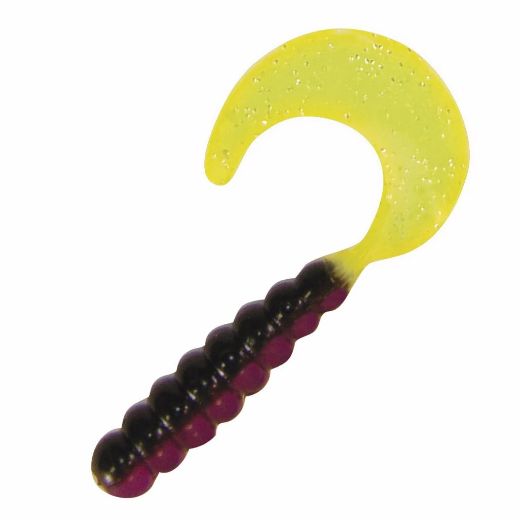 Kalin's Triple Threat 2 inch Soft Plastic Grub World Record Black ...