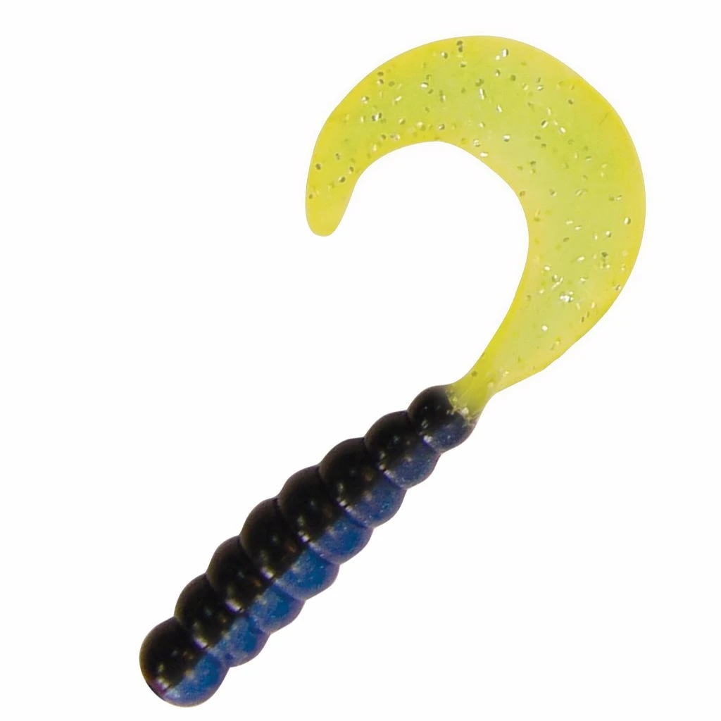 Kalin's Triple Threat 2 inch Soft Plastic Grub World Record Black ...